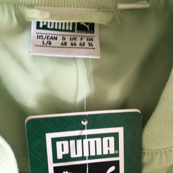 Puma | Jackets & Coats | Nwt Light Green Puma Bomber Jacket | Poshmark